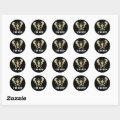 I'm Hip Funny Hipbone Anatomy Pun Dark BG Classic Round Sticker | Zazzle