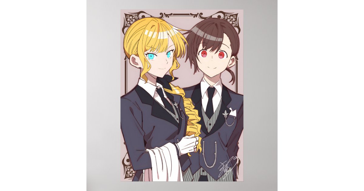 I'm In Love With The Villainess | Rae and Claire Poster | Zazzle