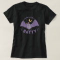 I'm Just A Little Batty Funny Halloween Bat Pun T-Shirt | Zazzle