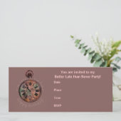 I'm Late, I'm Late Belated Birthday Invitation | Zazzle