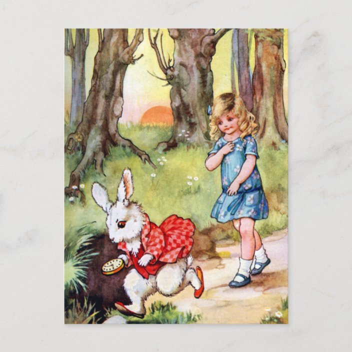 I'm Late, I'm Late For a Very Important Date! Postcard | Zazzle.com