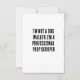 I'm not a dog walker, I'm a professional poop Thank You Card | Zazzle
