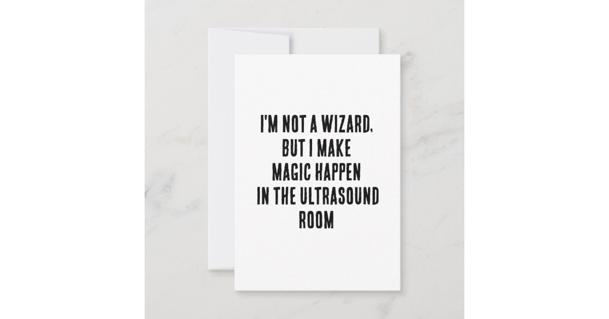 I'm not a wizard, but I make magic happen in the Thank You Card | Zazzle