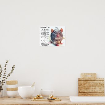 I'm Not Just "a" Rat Poster | Zazzle