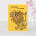 I'm not LION Birthday Card | Zazzle