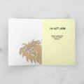 I'm not LION Birthday Card | Zazzle