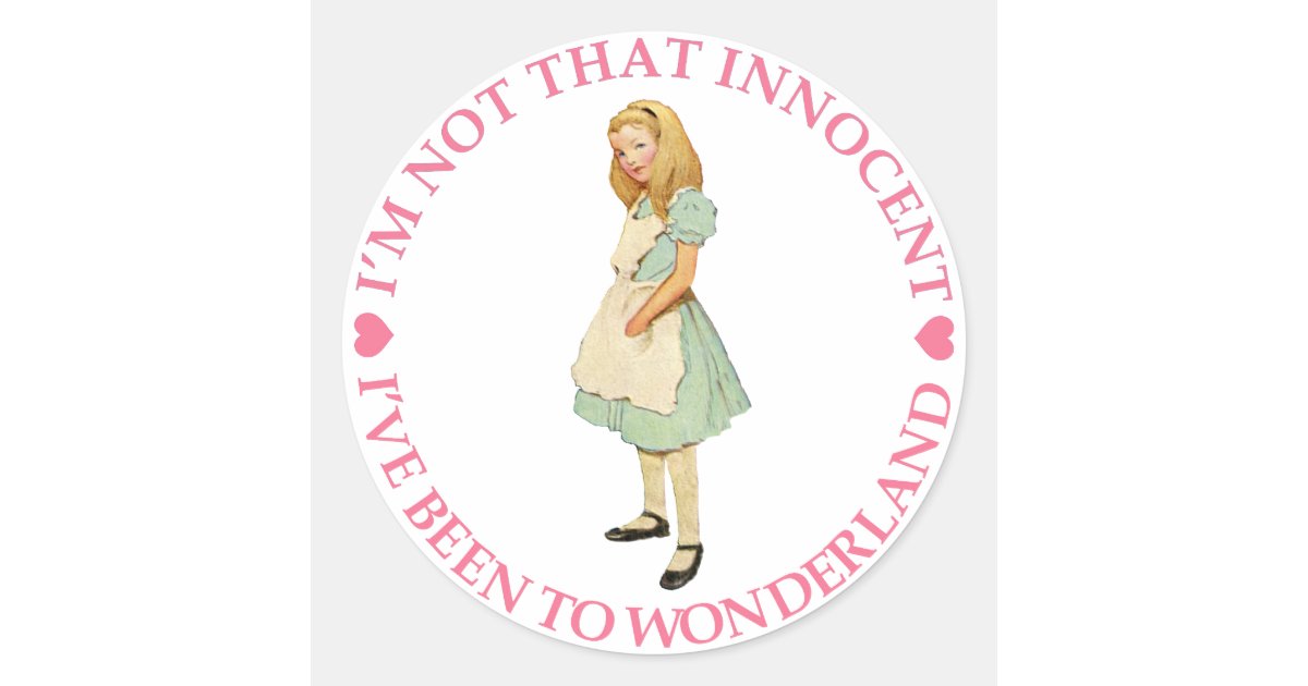 I'M NOT THAT INNOCENT CLASSIC ROUND STICKER | Zazzle