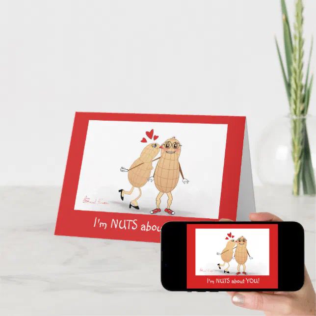 I'm Nuts about You - Valentine's Day Greeting Card | Zazzle