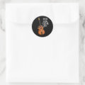 I'm On A Low Cello-rie Diet Cello Pun Dark BG Classic Round Sticker ...