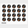 I'm On A Low Cello-rie Diet Cello Pun Dark BG Classic Round Sticker ...