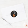 I'm On A Low Cello-rie Diet Cello Pun Dark BG Classic Round Sticker ...