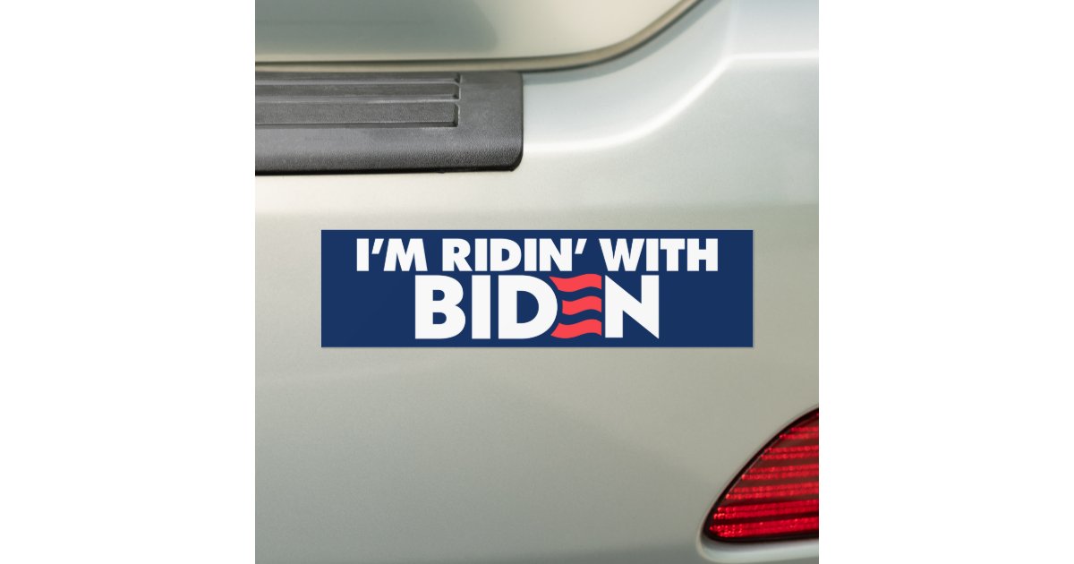 I'm Ridin' With Biden 2024 Bumper Sticker | Zazzle