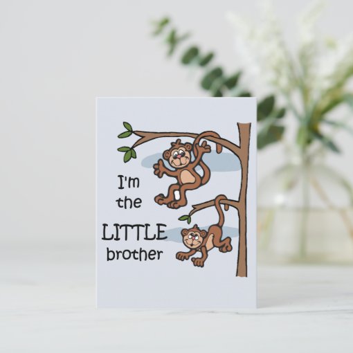 I'm the Little Brother postcard | Zazzle