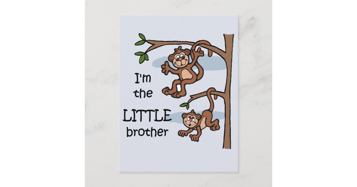 I'm the Little Brother postcard | Zazzle