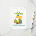 I'm turning 7 Happy Birthday card for kids | Zazzle