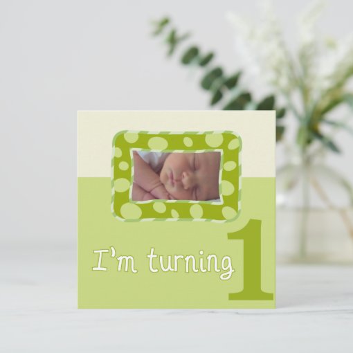 I'm Turning One Birthday Party Invitation | Zazzle