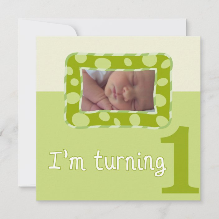 I'm Turning One Birthday Party Invitation | Zazzle.com