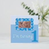 I'm Turning One Birthday Party Invitation | Zazzle