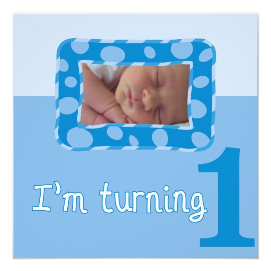 I'm Turning One Birthday Party Invitation | Zazzle.com