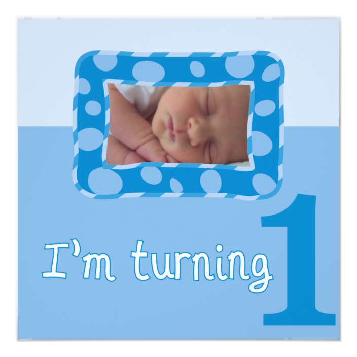 I'm Turning One Birthday Party Invitation | Zazzle.com
