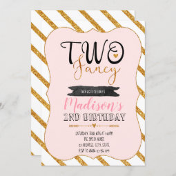 Im two fancy party invitation | Zazzle