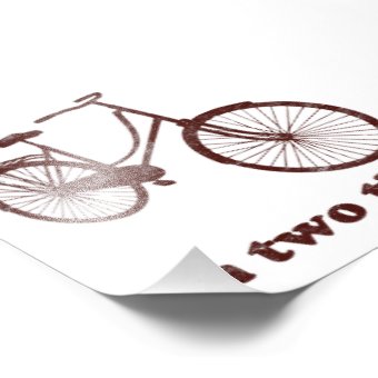 I'm Two Tired Too Tired Sleepy Bicycle Photo Print | Zazzle