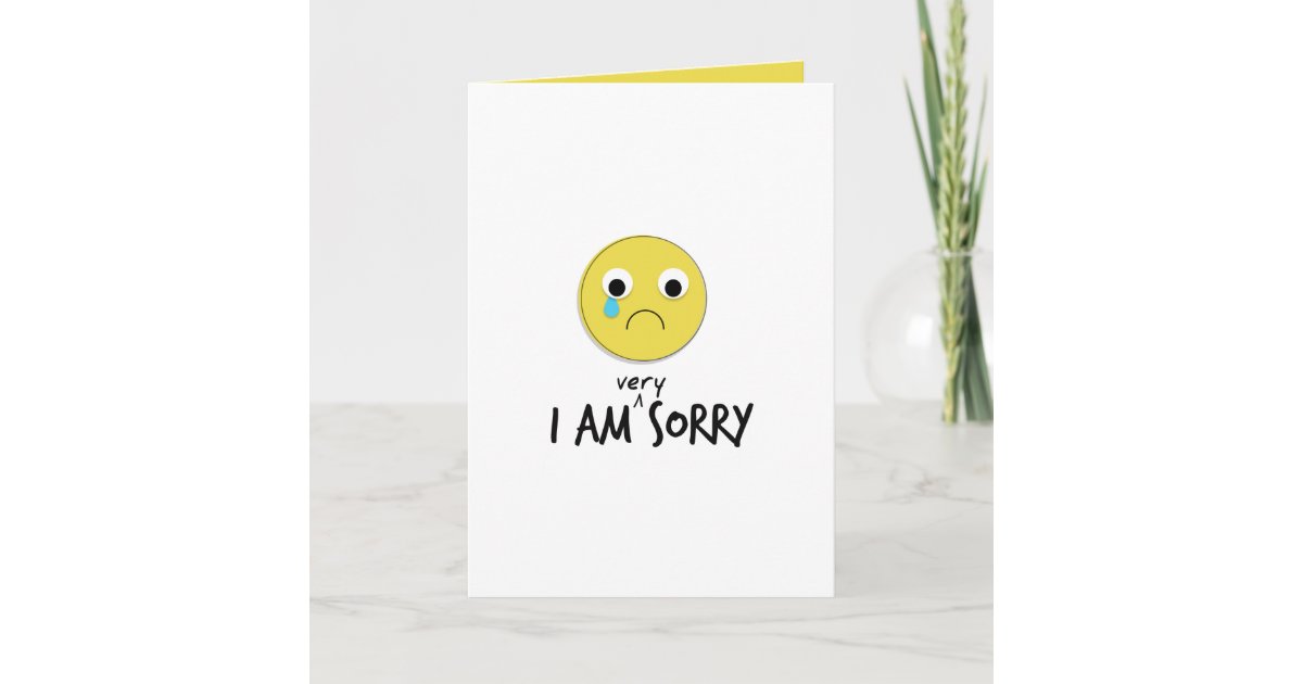 I'm Very Sorry Cards | Zazzle