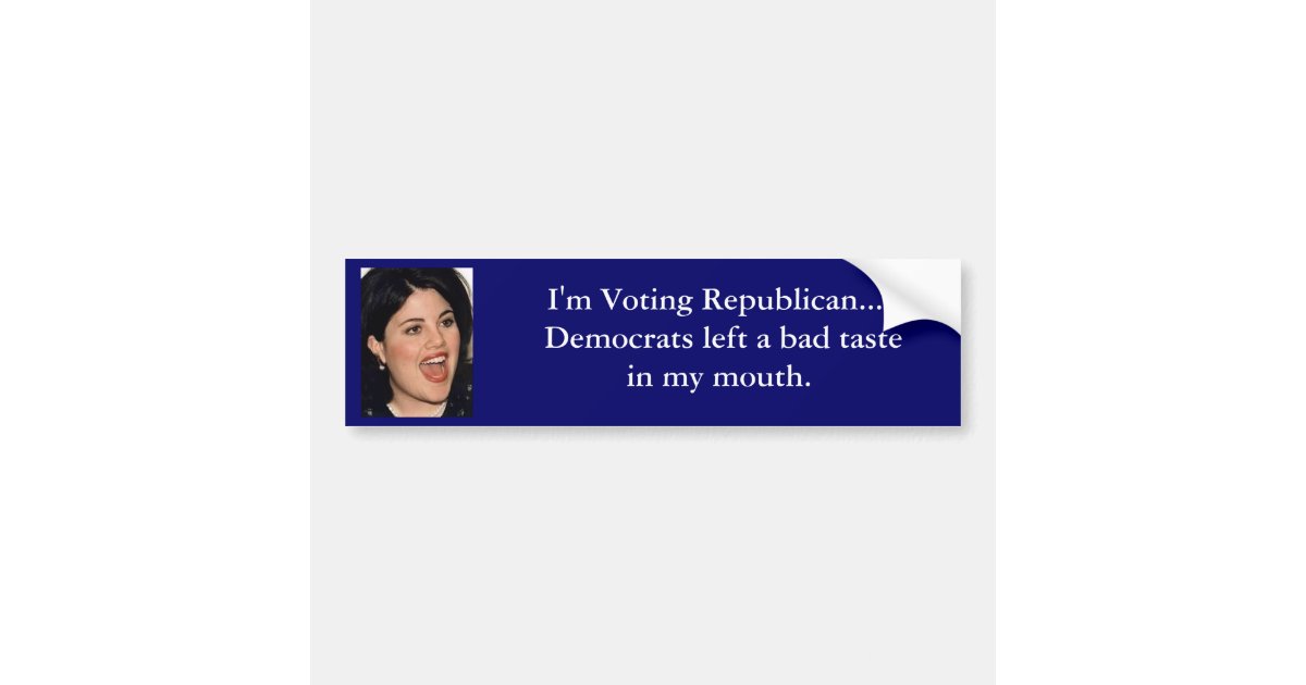 I'm Voting Republican... Bumper Sticker | Zazzle