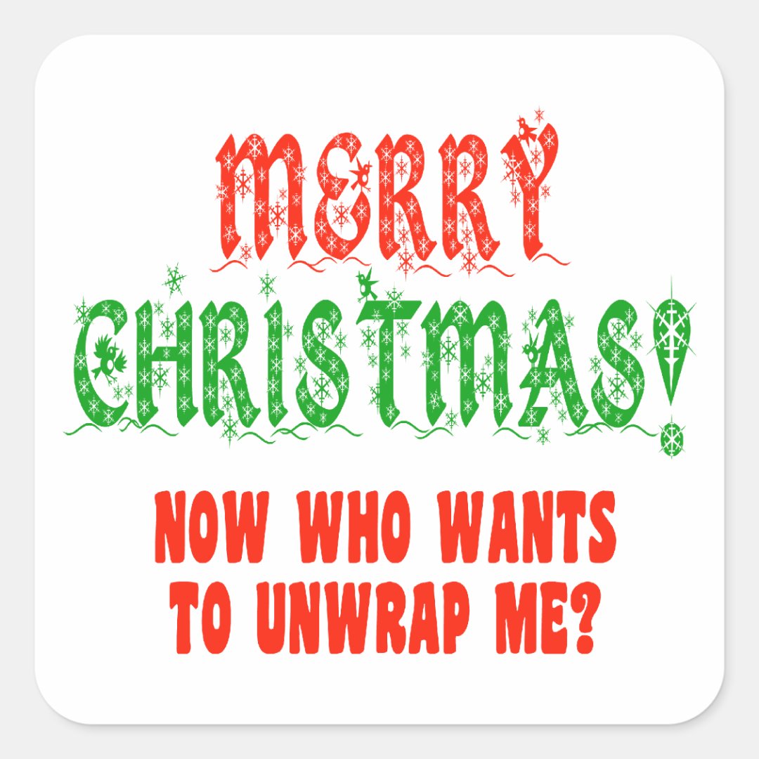 I'm Your Present Square Sticker | Zazzle