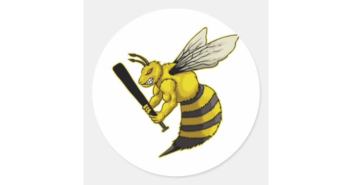 Imabee Reversed Classic Round Sticker | Zazzle