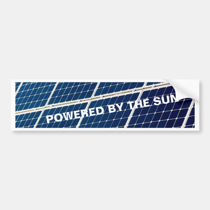 Image of a solar power panel funny bumper sticker | Zazzle.com