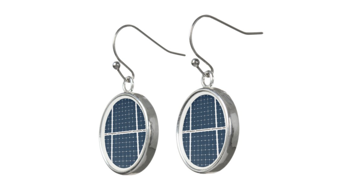 Image of a solar power panel funny earrings | Zazzle