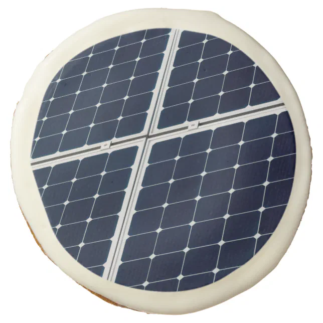 Image of a solar power panel funny sugar cookie | Zazzle