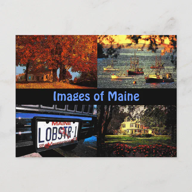Images of Maine Postcard | Zazzle