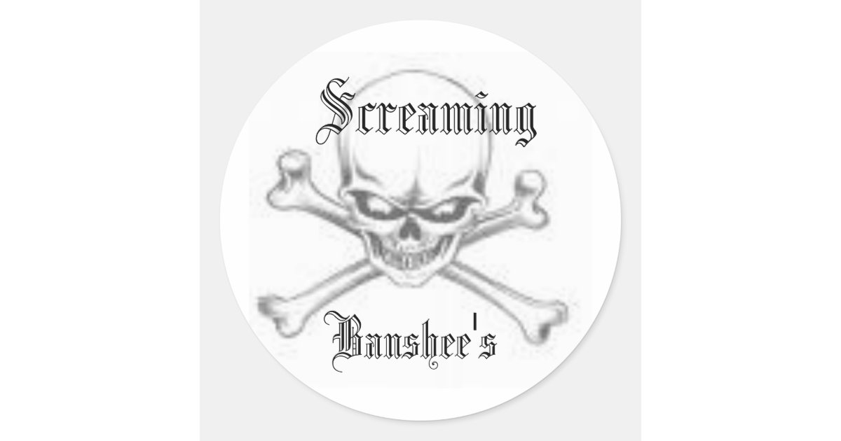 images, Screaming, Banshee's Classic Round Sticker | Zazzle