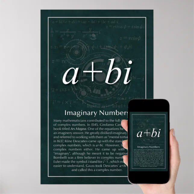 Imaginary Numbers Poster | Zazzle