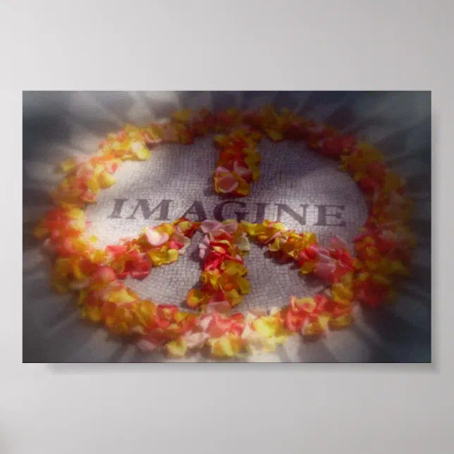 Imagine peace poster | Zazzle