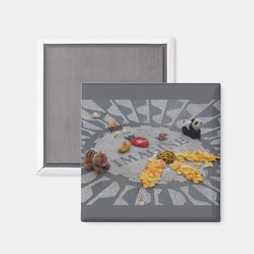 Imagine Strawberry Fields Central Park NYC photo Magnet | Zazzle
