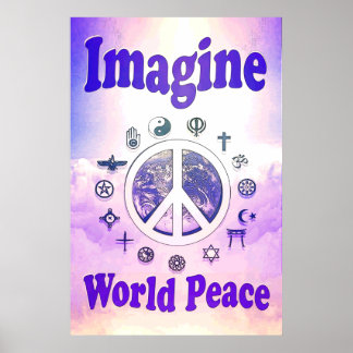 Imagine Peace Posters | Zazzle