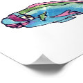 ImaginOcean Cartoon Fish Art Poster | Zazzle