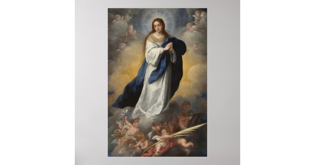 Immaculate Conception Assumption Virgin Murillo Poster | Zazzle