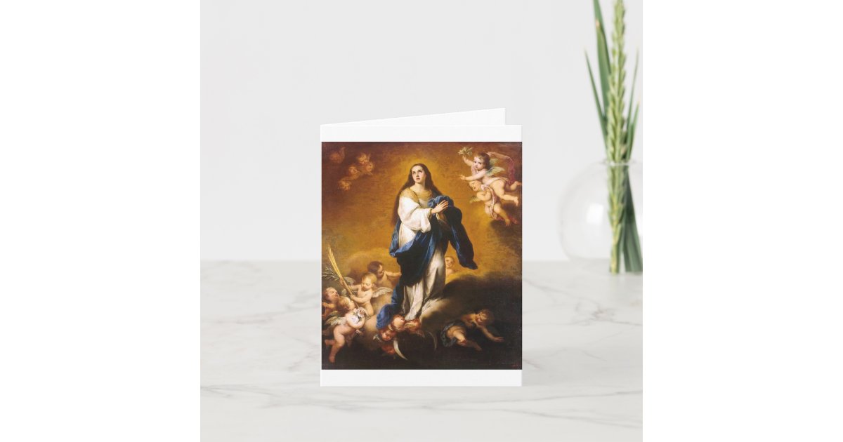Immaculate Conception Card | Zazzle