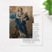 Immaculate Conception Funeral Memorial Prayer Card | Zazzle