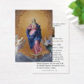 Immaculate Conception Funeral Memorial Prayer Card | Zazzle