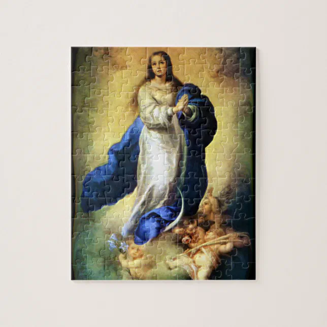Immaculate Conception of Virgin Mary - Murillo Jigsaw Puzzle | Zazzle