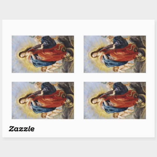 Immaculate Conception Peter Paul Rubens painting Rectangular Sticker ...