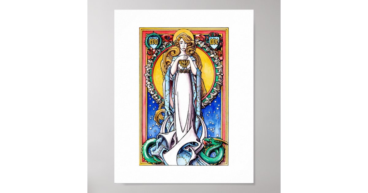 Immaculate Conception Print - Full Color | Zazzle