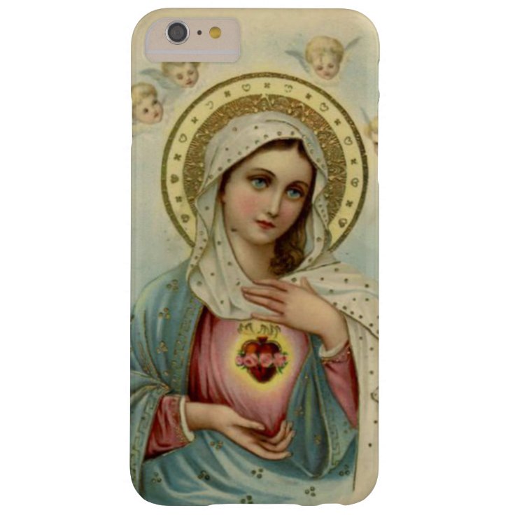 Immaculate Heart Virgin Mary Cherubs Case-Mate iPhone Case | Zazzle