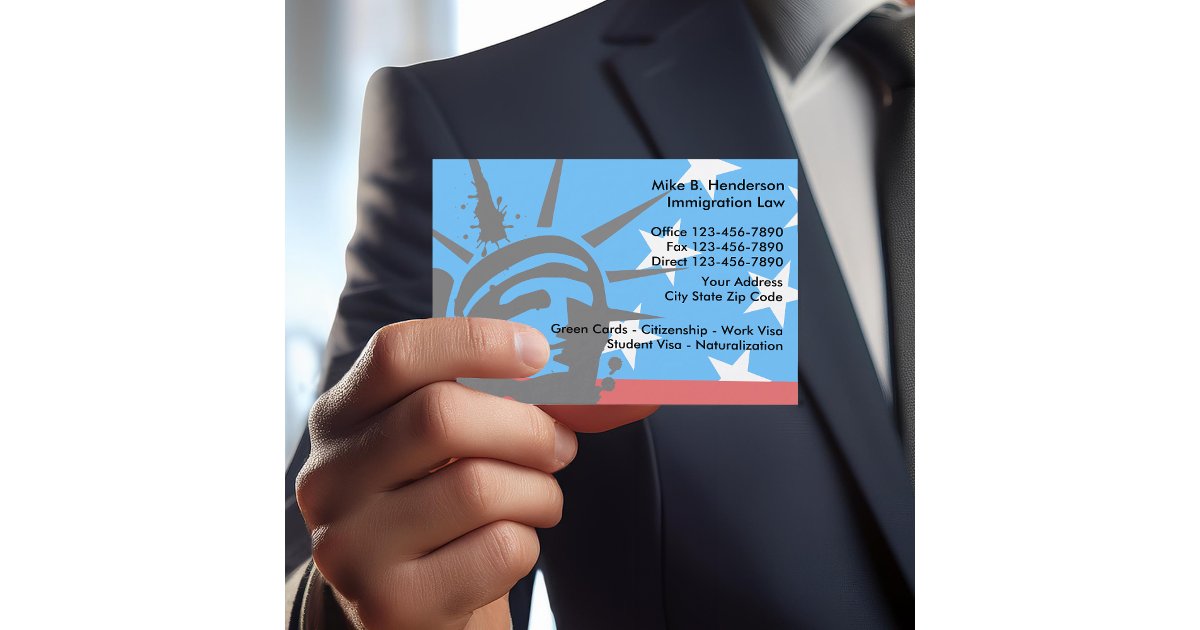 Immigration Attorney Business Card | Zazzle