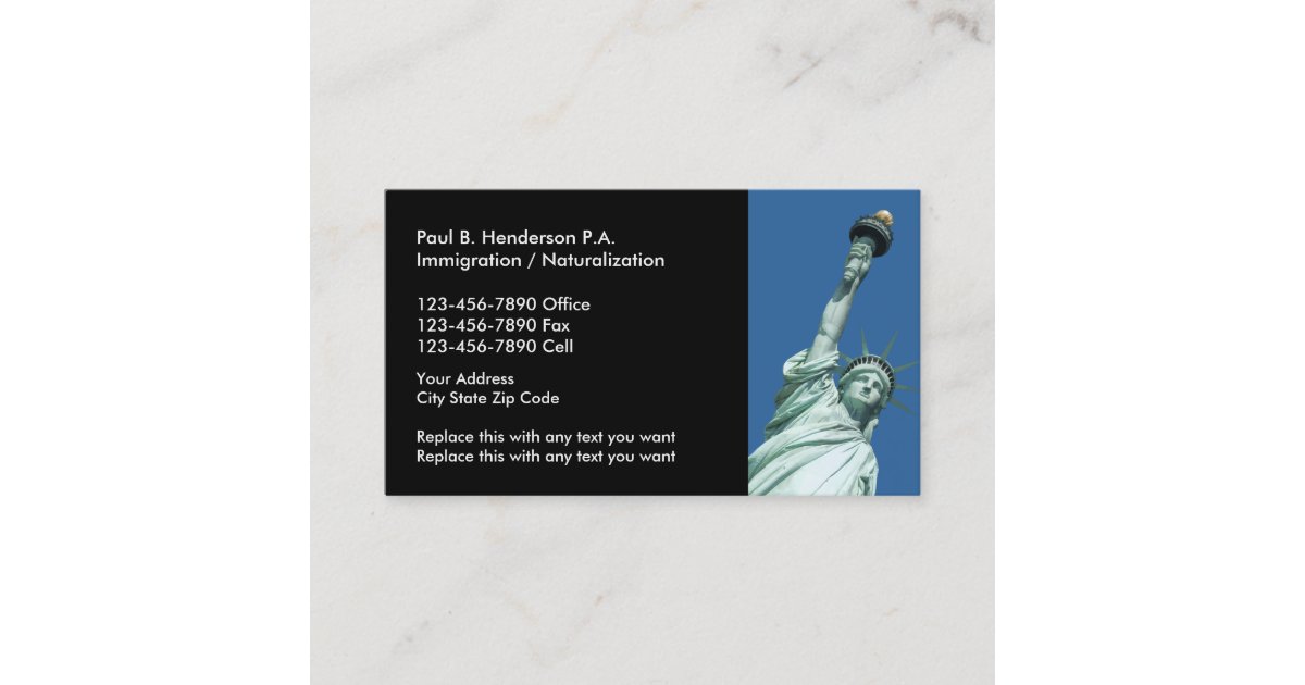 Immigration Attorney Business Cards | Zazzle
